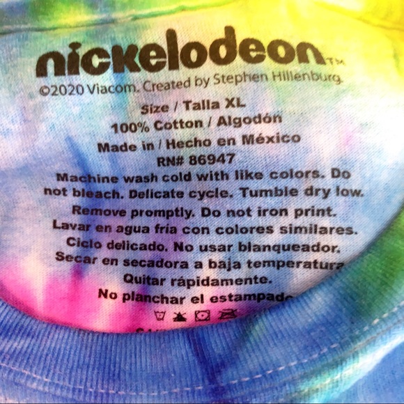 Nickelodeon | Shirts | Nickelodeon Spongebob Patrick Tye Die Tshirt Tee ...